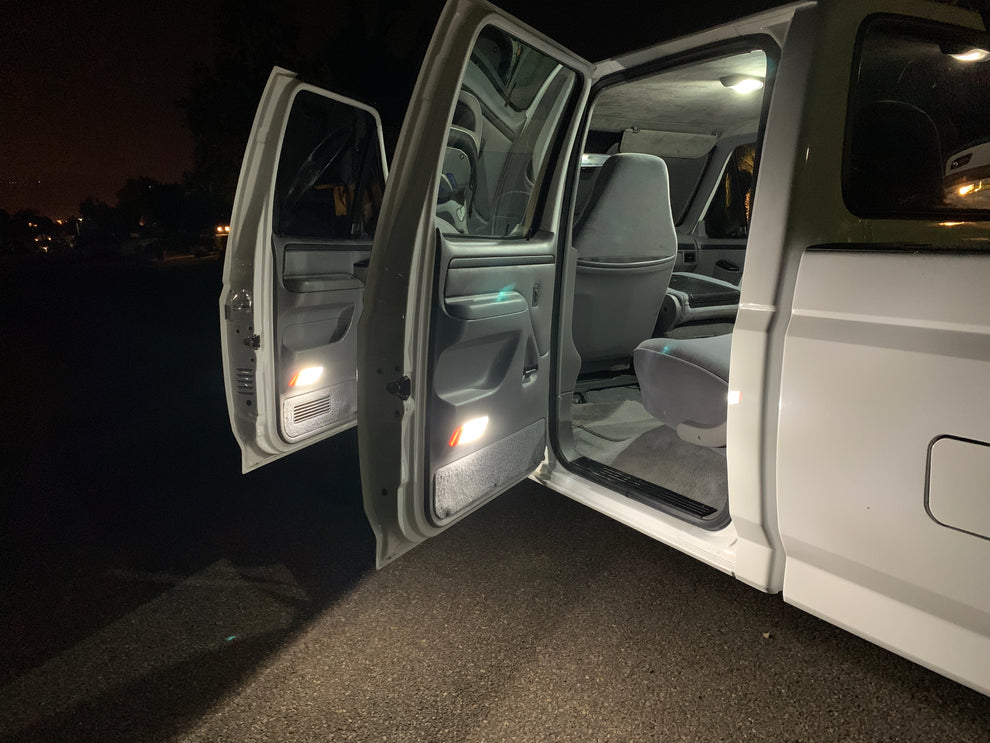 '92 - '93 OBS Ford F-250, F-350 Crew Cab Interior/Exterior LED Bulb Re ...